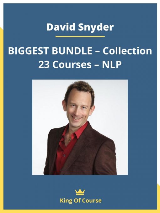 David Snyder – BIGGEST BUNDLE – Collection 23 Courses – NLP ...