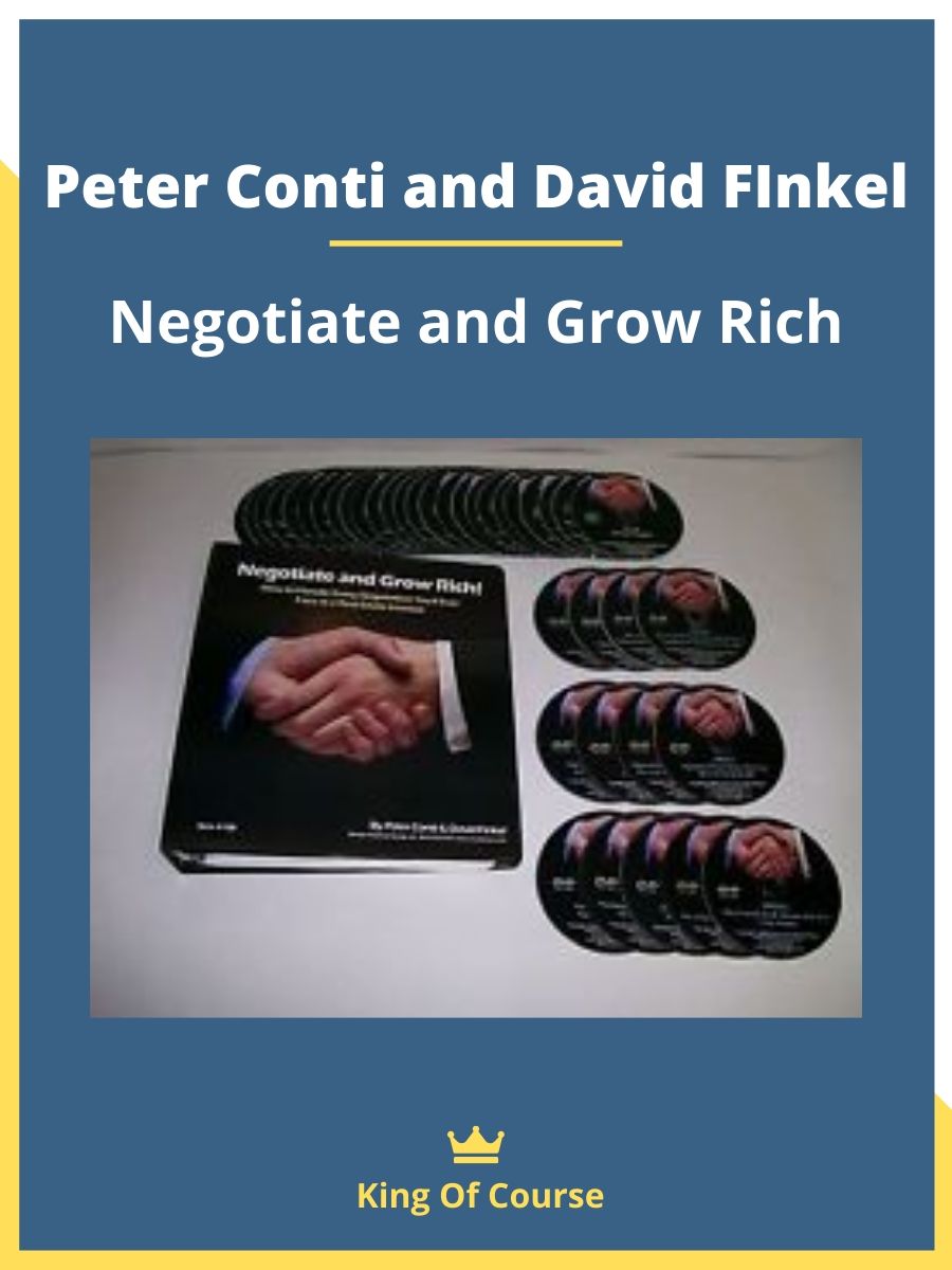 Peter Conti and David FInkel – Negotiate and Grow Rich | LOADCOURSE ...