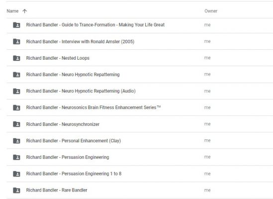 Richard Bandler – 30 Courses Collection – Happy Life, Neuro Hypnotic ...