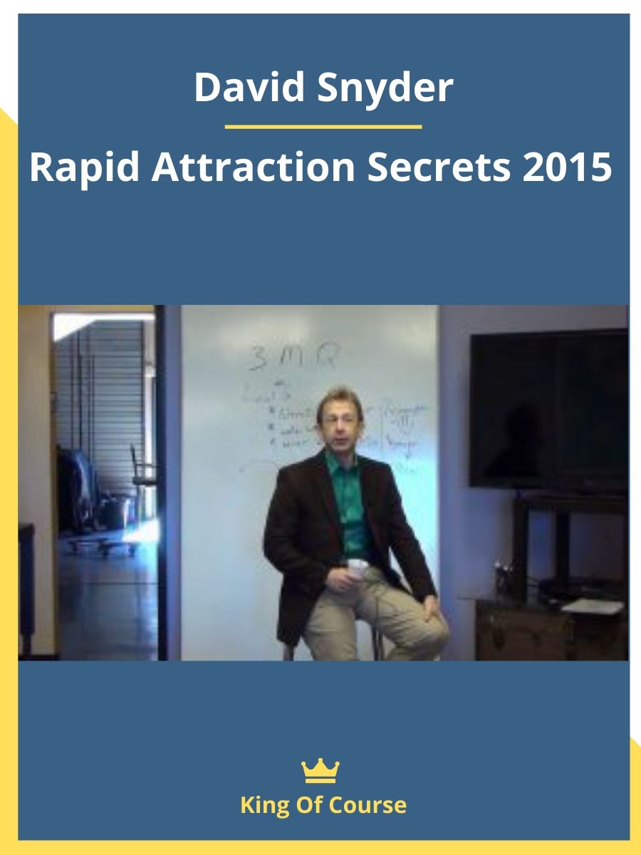 David Snyder – Rapid Attraction Secrets 2015 | LOADCOURSE - Best ...