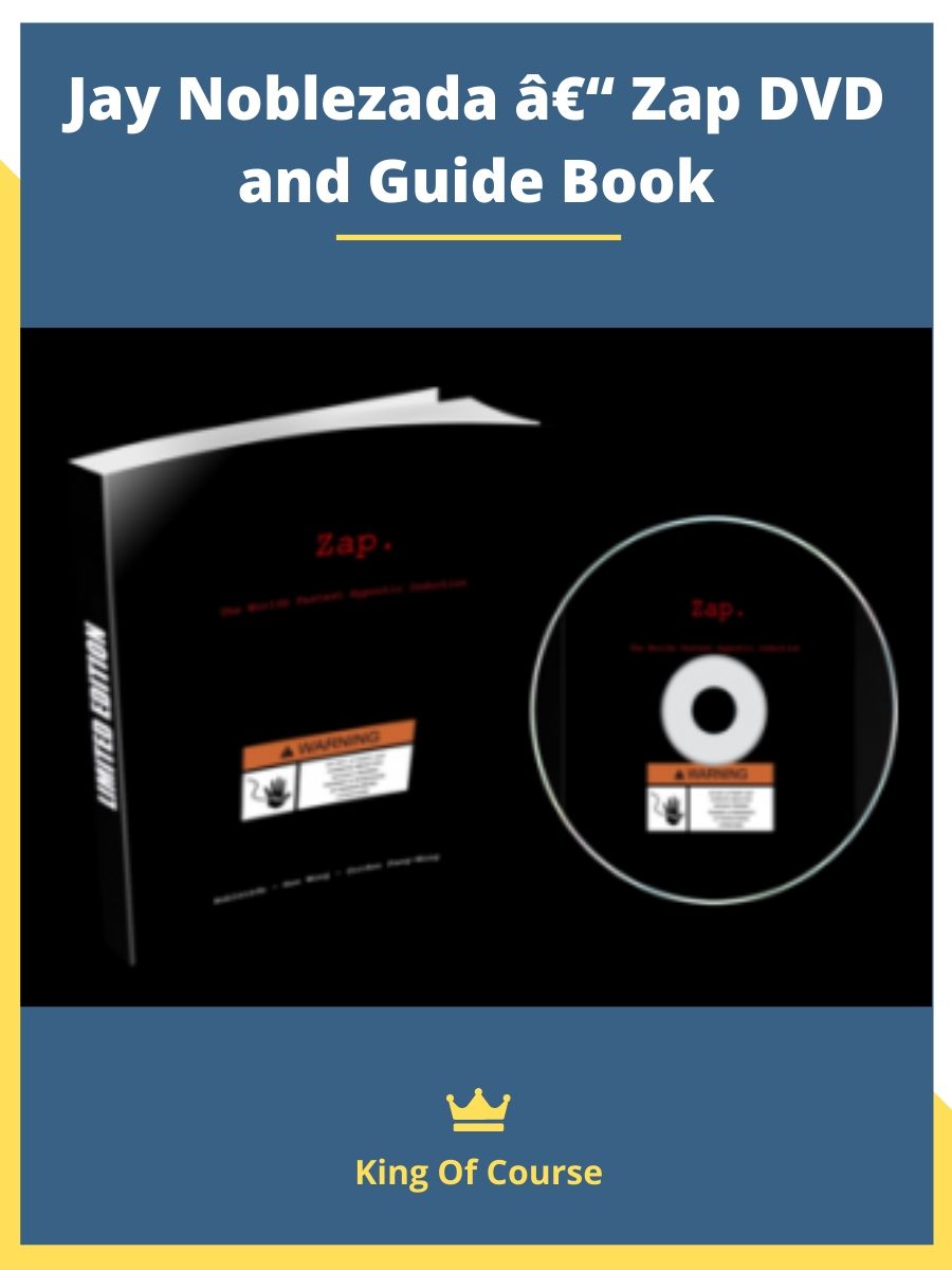 Jay Noblezada â€“ Zap DVD and Guide Book | LOADCOURSE - Best Discount ...