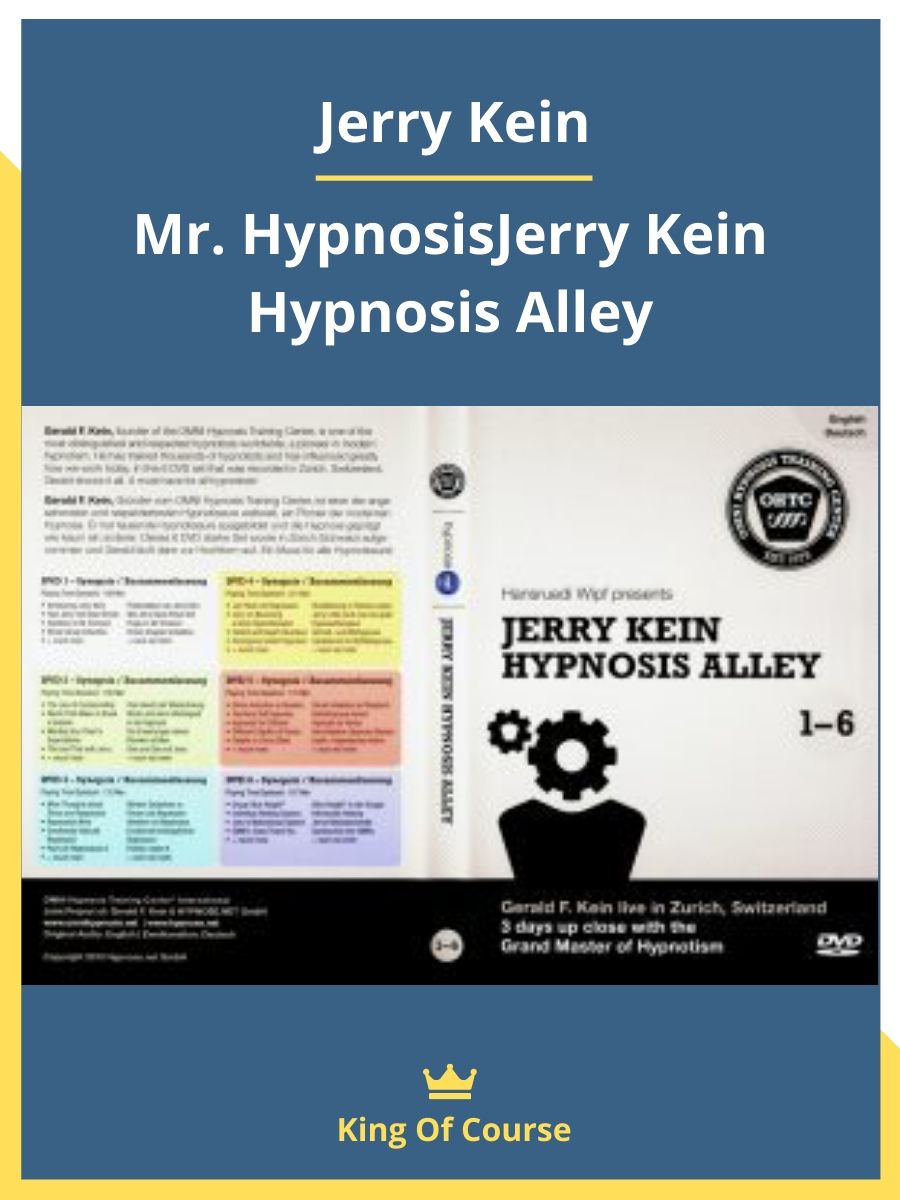 Jerry Kein – Mr. HypnosisJerry Kein Hypnosis Alley | LOADCOURSE - Best ...