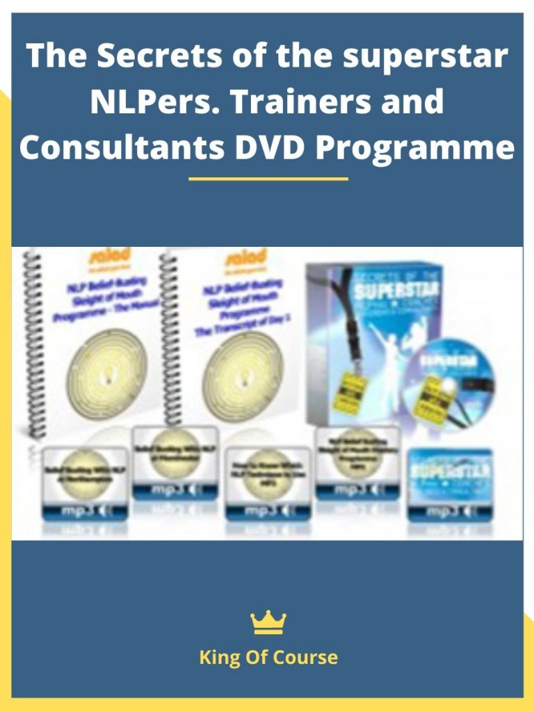 The Secrets of the superstar NLPers. Trainers and Consultants DVD Programme | LOADCOURSE - Best ...