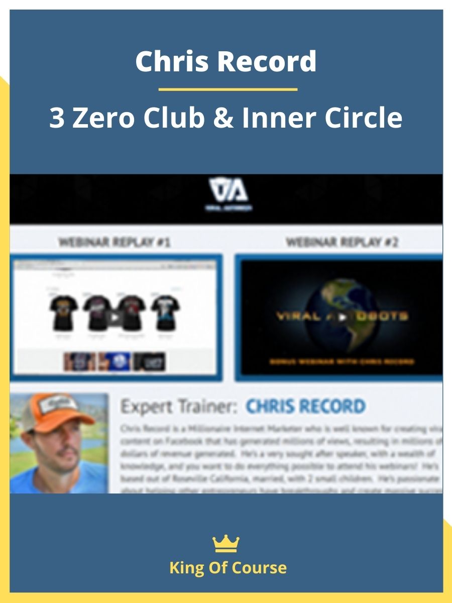 Chris Record – 3 Zero Club & Inner Circle | LOADCOURSE - Best Discount ...