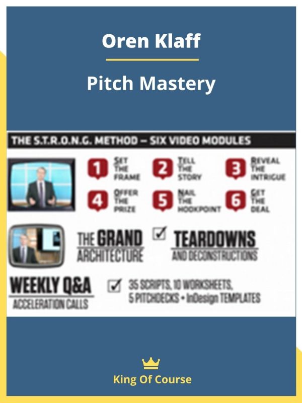 Oren Klaff – Pitch Mastery | LOADCOURSE - Best Discount Trading ...