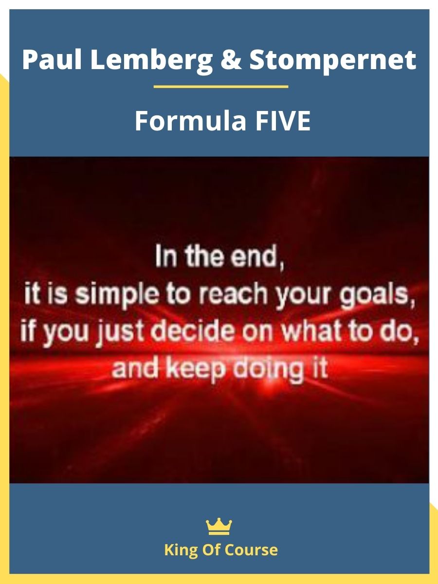 Paul Lemberg & Stompernet – Formula FIVE | LOADCOURSE - Best Discount ...