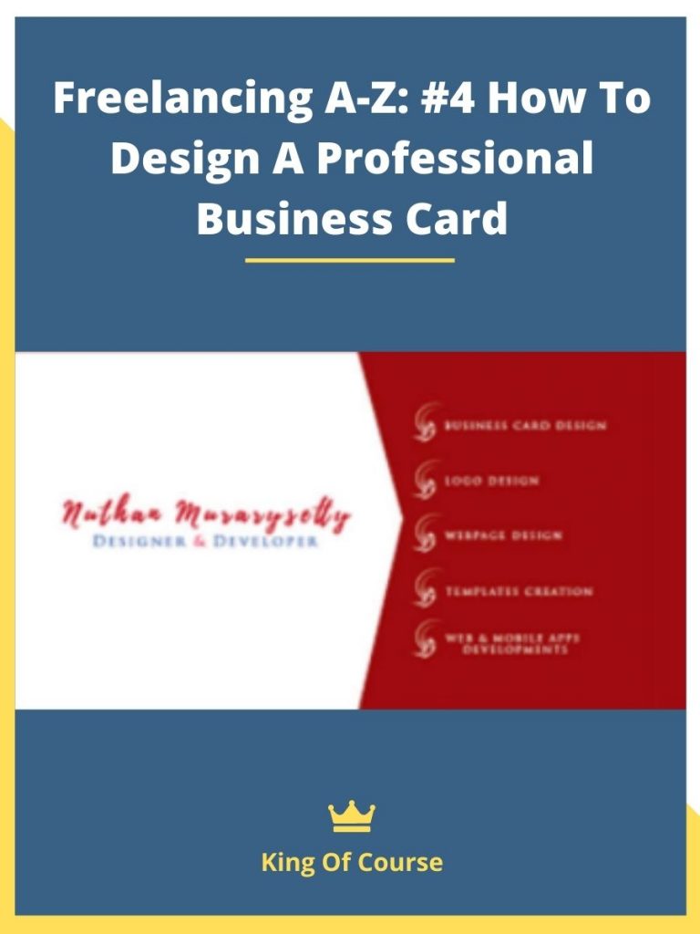 Freelancing A-Z: #4 How To Design A Professional Business Card ...