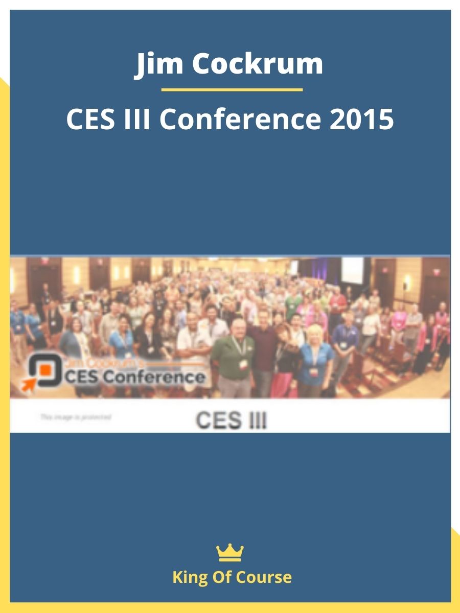 Jim Cockrum – CES III Conference 2015 | LOADCOURSE - Best Discount ...