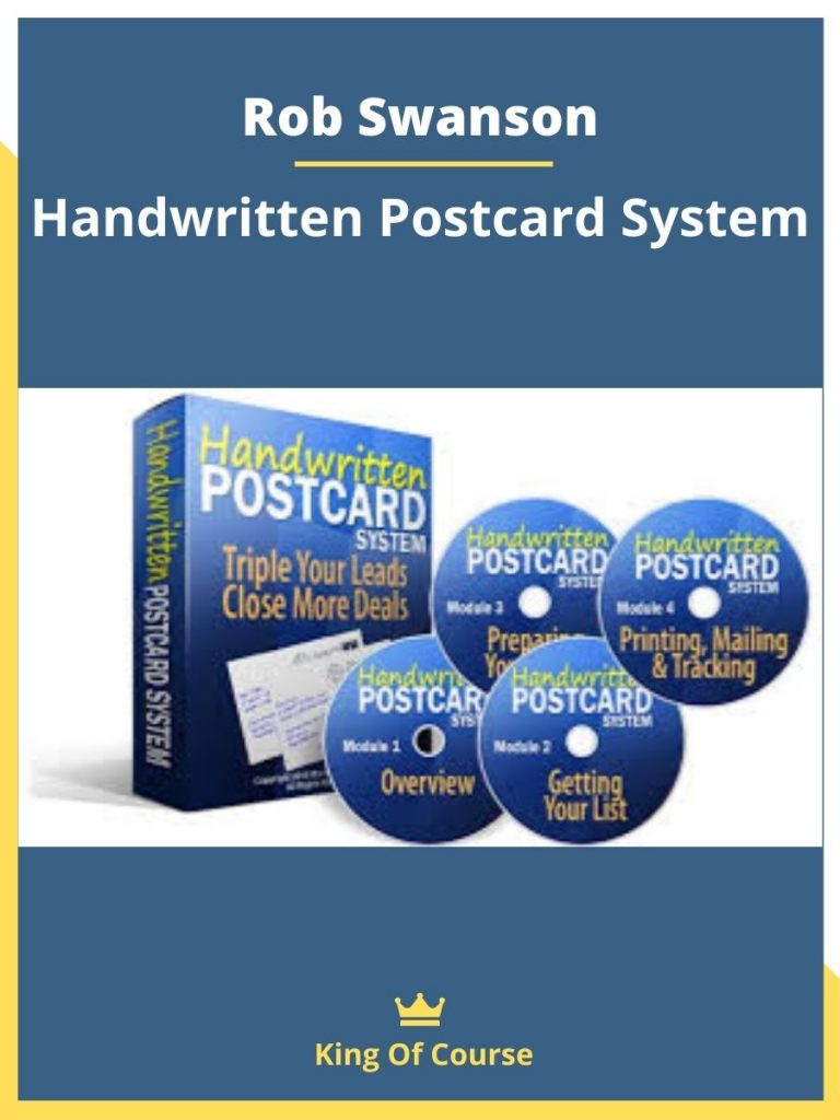 Rob Swanson – Handwritten Postcard System | LOADCOURSE - Best Discount ...