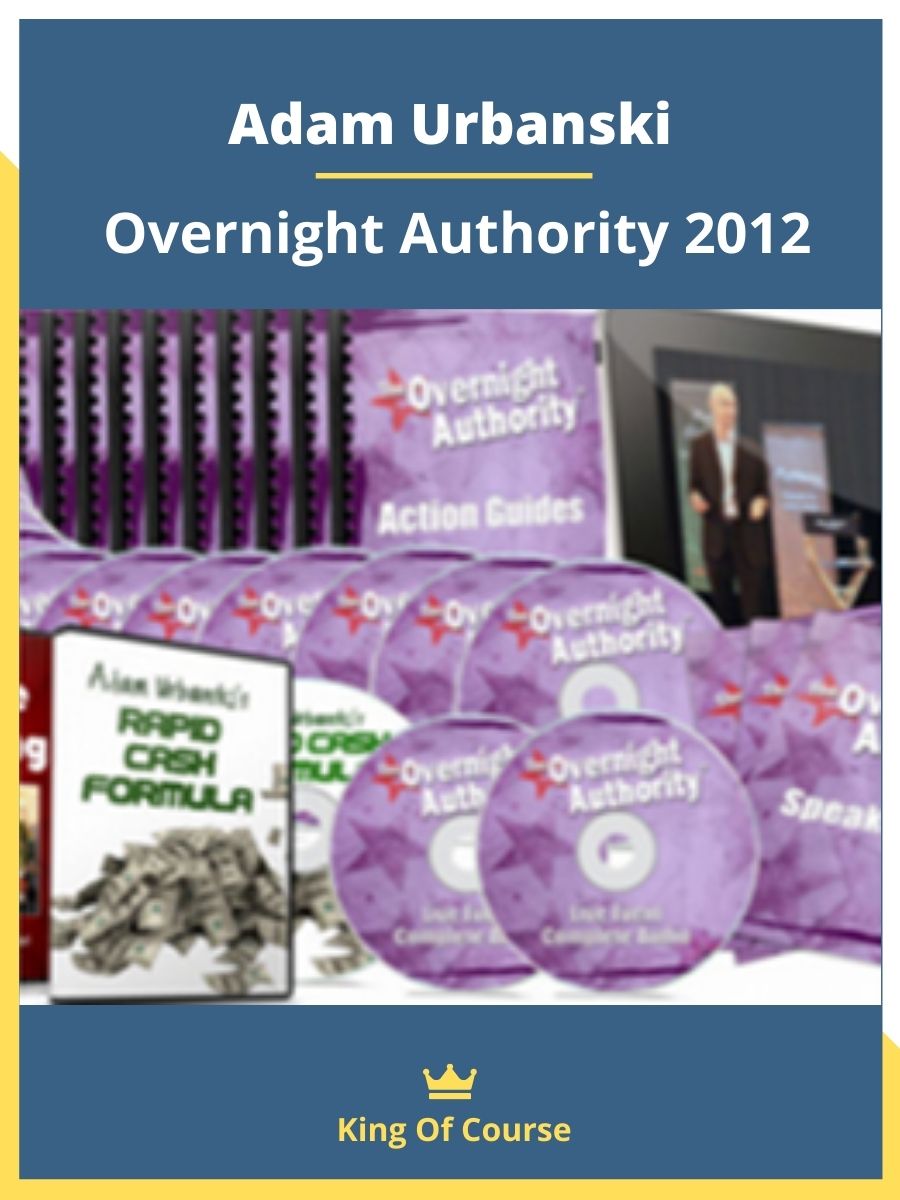 Adam Urbanski – Overnight Authority 2012 | LOADCOURSE - Best Discount ...