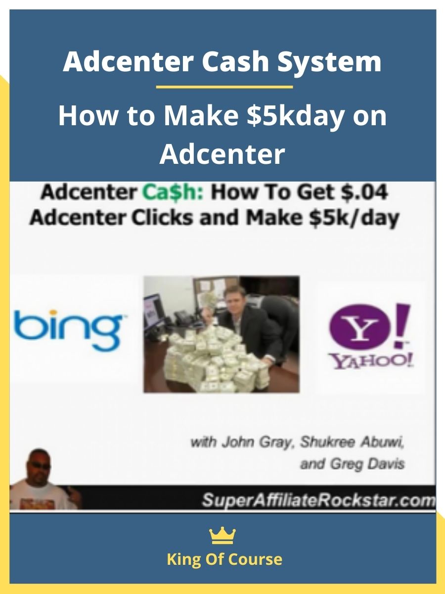 Adcenter Cash System – How to Make $5kday on Adcenter | LOADCOURSE ...