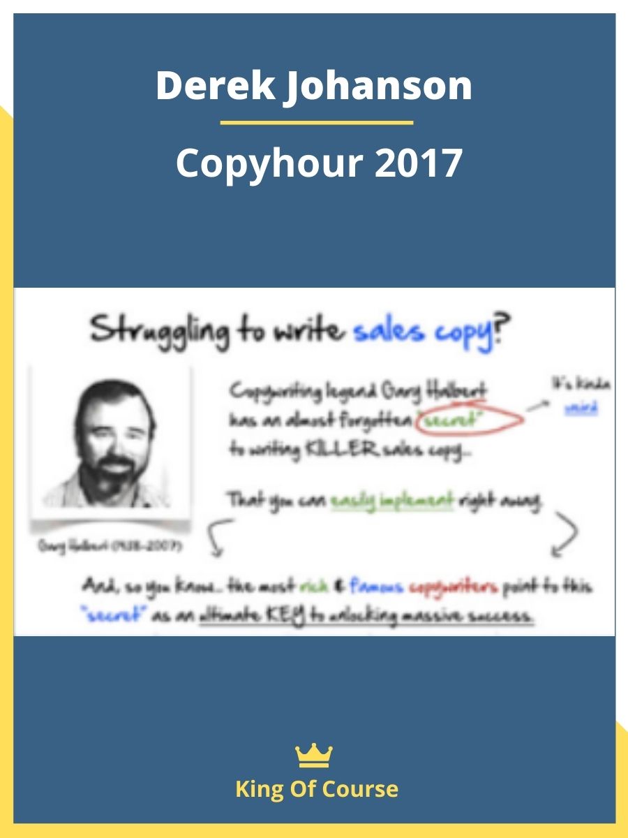 Derek Johanson – Copyhour 2017 | LOADCOURSE - Best Discount Trading ...