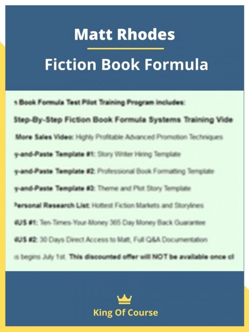 Matt Rhodes – Fiction Book Formula | LOADCOURSE - Best Discount Trading ...