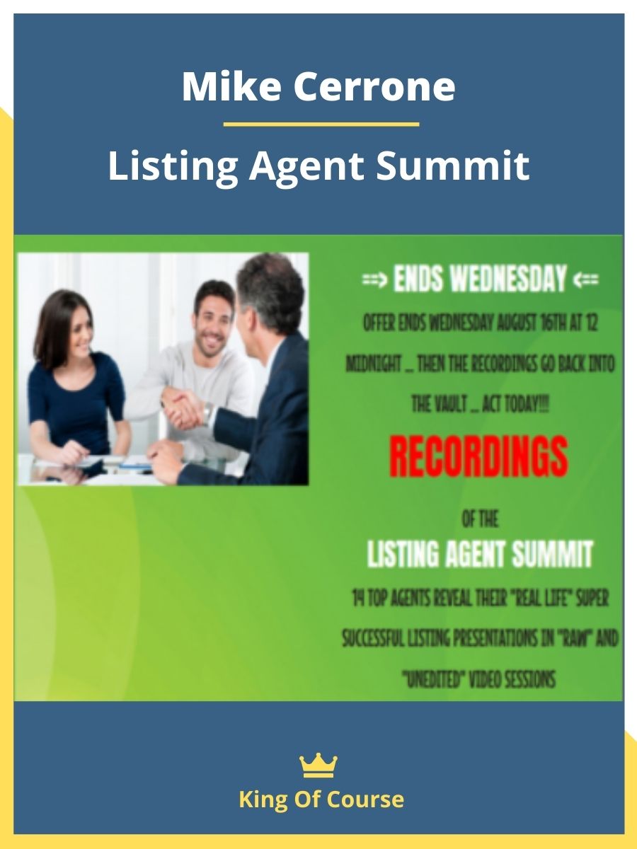 Mike Cerrone – Listing Agent Summit | LOADCOURSE - Best Discount ...