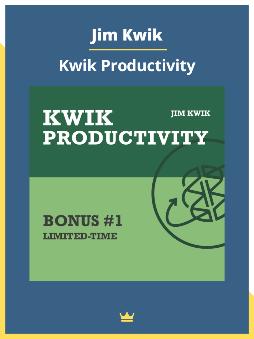 Jim Kwik – Kwik Productivity | LOADCOURSE - Best Discount Trading ...