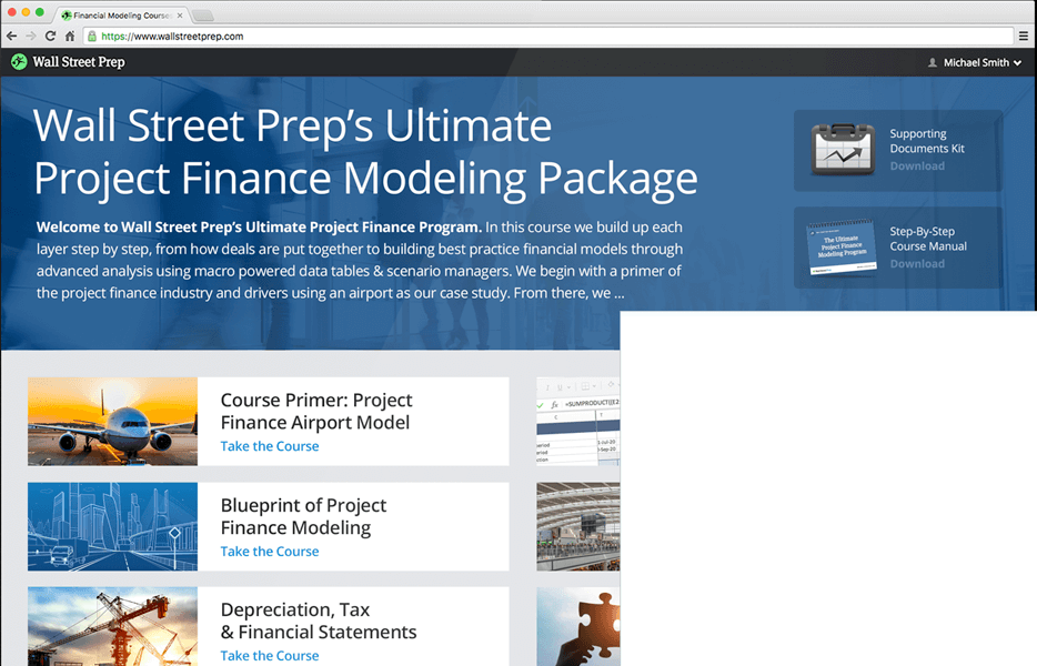 Kyle Chaning Pearce - Wall Street Prep – The Ultimate Project Finance Modeling Package ...