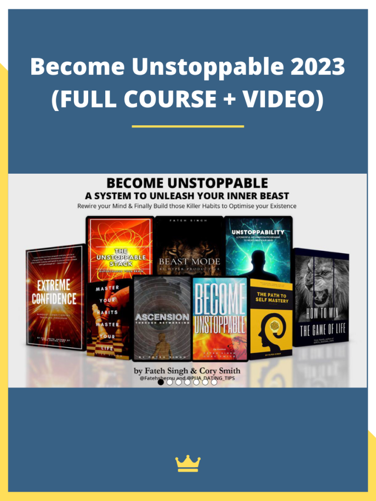 Fateh Singh – Become Unstoppable 2023 (FULL COURSE) | LOADCOURSE - Best Discount Trading ...