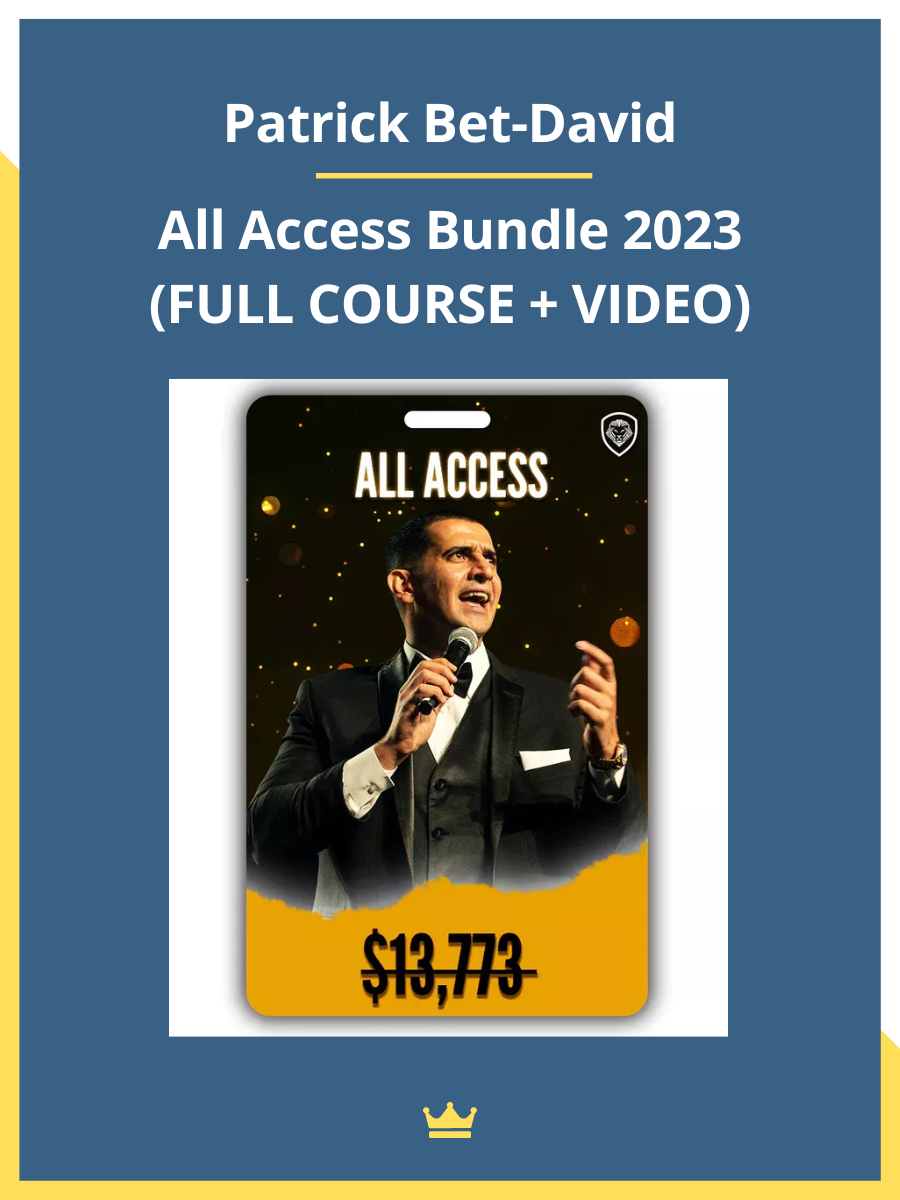 Patrick Bet-David – All Access Bundle 2023 (FULL COURSE + VIDEO ...
