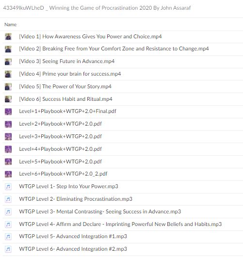 John Assaraf – Winning the Game of Procrastination 2020 | LOADCOURSE - Best Discount Trading ...