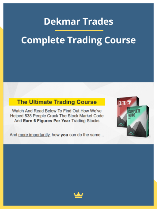 Dekmar Trades – Complete Trading Course | LOADCOURSE - Best Discount ...