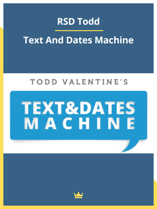 RSD Todd – Text And Dates Machine | LOADCOURSE - Best Discount Trading ...