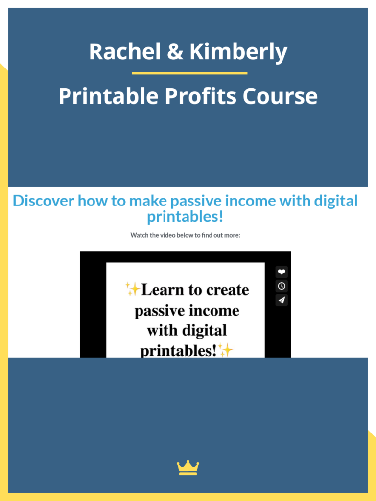 Rachel & Kimberly – Printable Profits Course | LOADCOURSE - Best ...