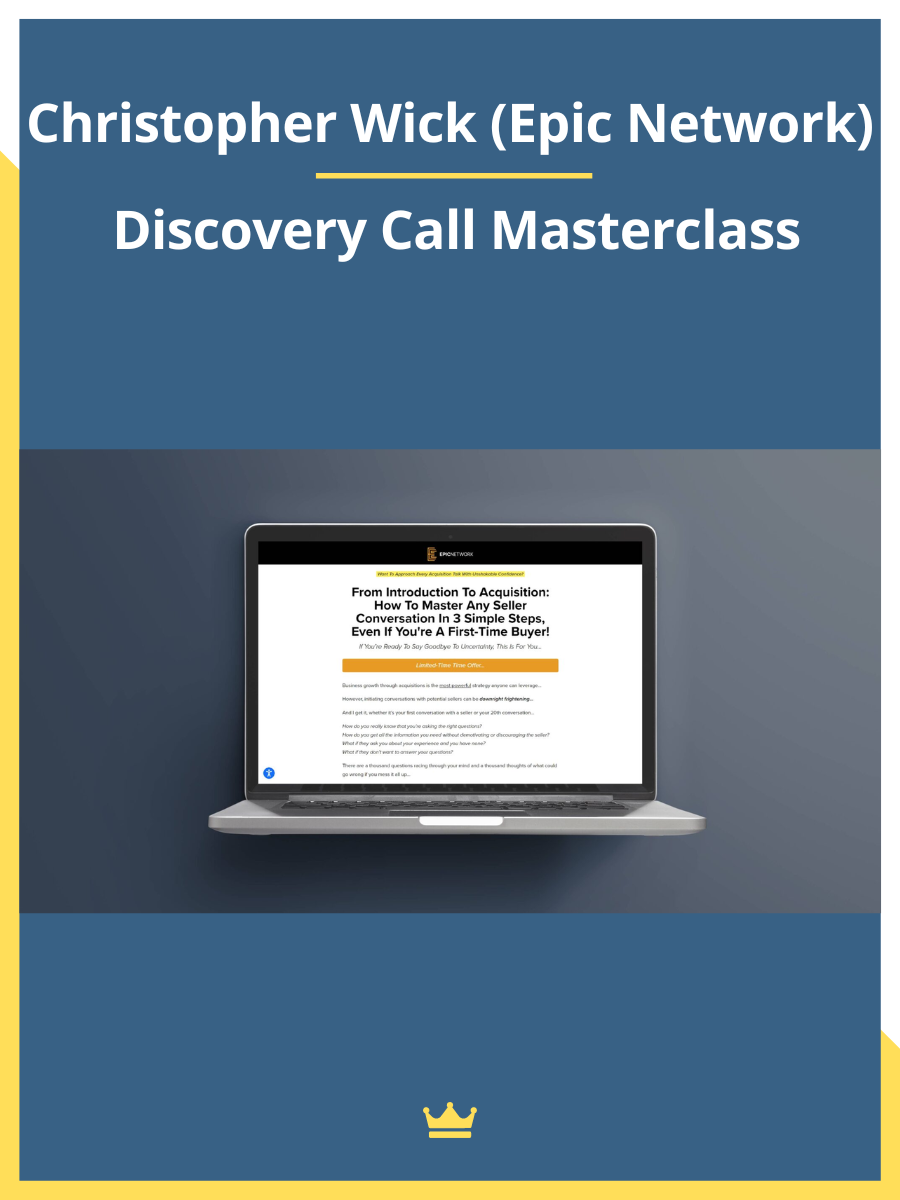 Christopher Wick (Epic Network) – Discovery Call Masterclass ...