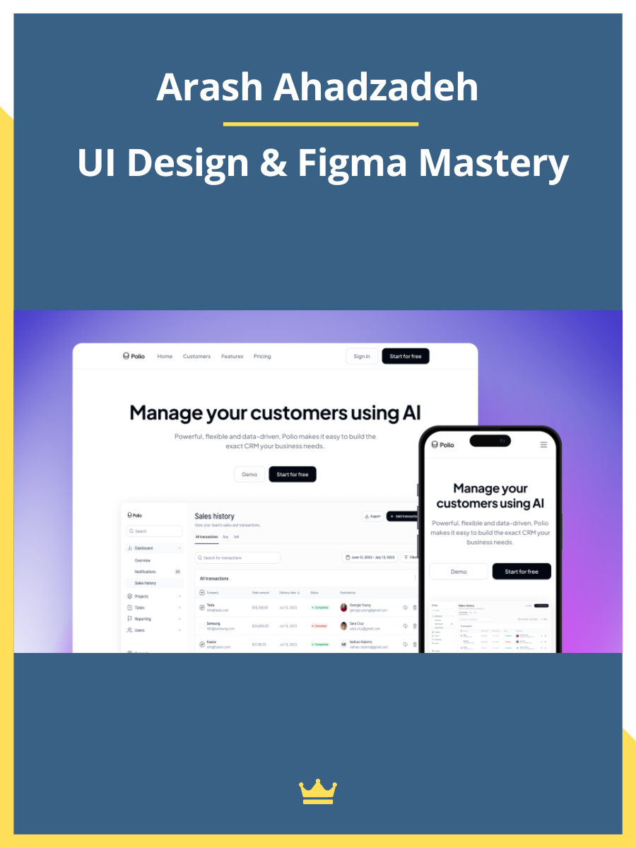 Arash Ahadzadeh – UI Design and Figma Mastery | LOADCOURSE - Best ...