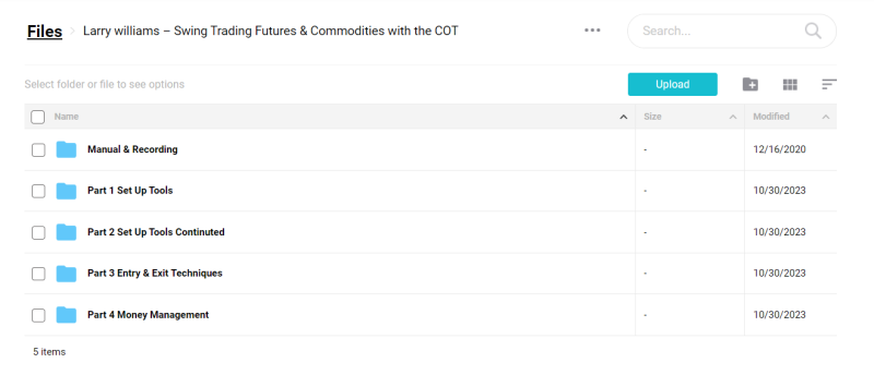 Larry Williams – Swing Trading Futures and Commodities With The COT ...
