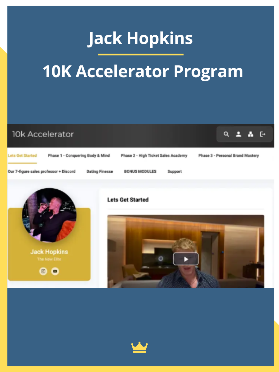 Jack Hopkins – 10K Accelerator Program | LOADCOURSE - Best Discount ...